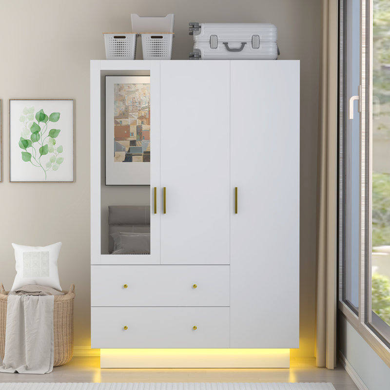 Half drawers half wardrobe store